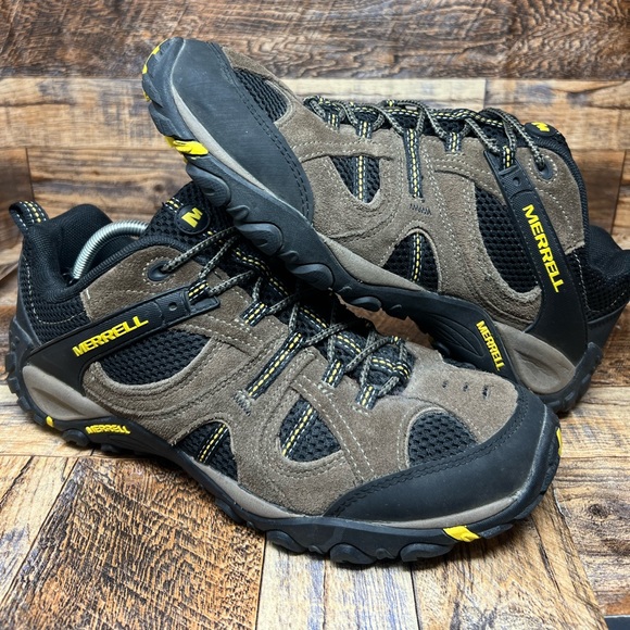 Merrell | Shoes | Merrell Mens 15 Yokota Stone Brown Black Low Boot ...